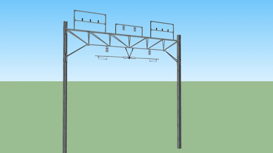 Double Track Pole 1 | 3D Warehouse