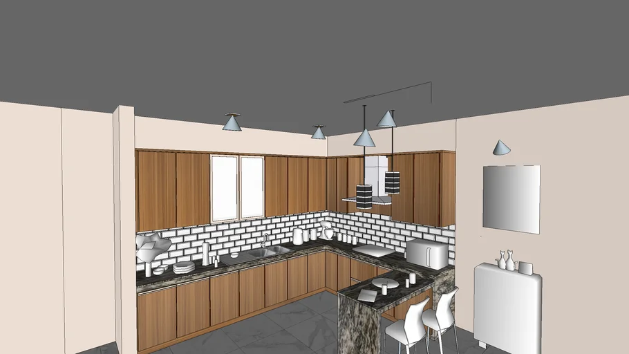 kitchen set 4 | 3D Warehouse