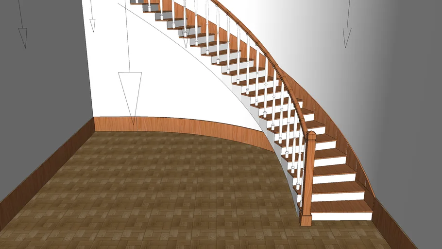 CURVE STAIR | 3D Warehouse