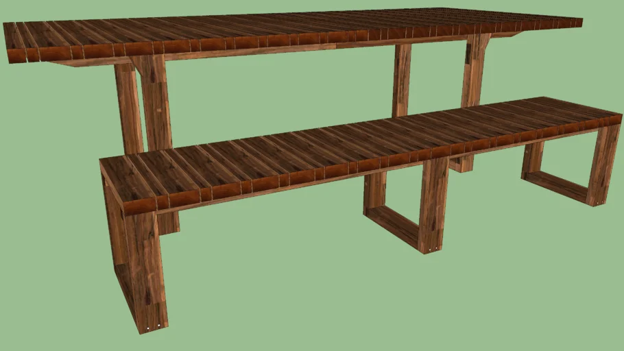 Mesa fusion Tidelli | 3D Warehouse