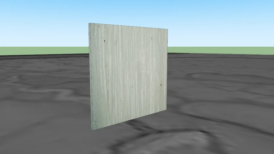 Light Concrete Wall - 8x8 Square | 3D Warehouse