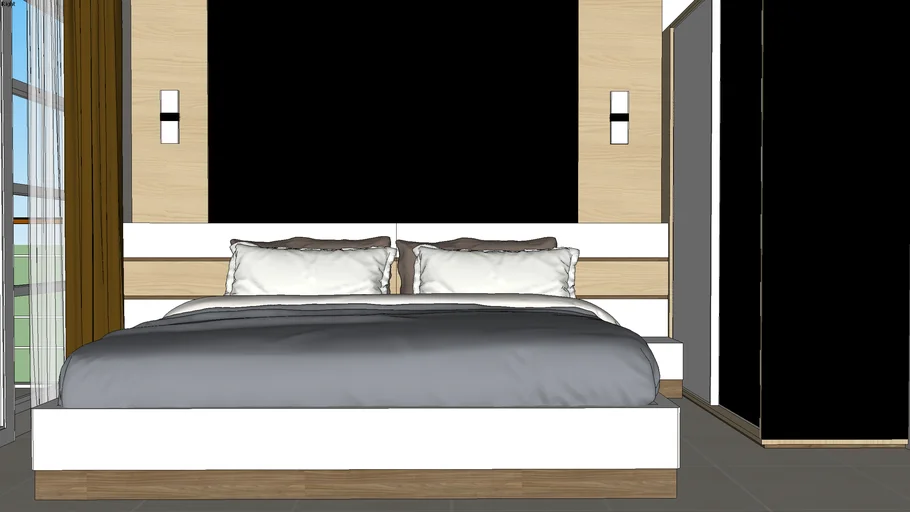 BED UKU 2X2M RANJANG VILLA | 3D Warehouse