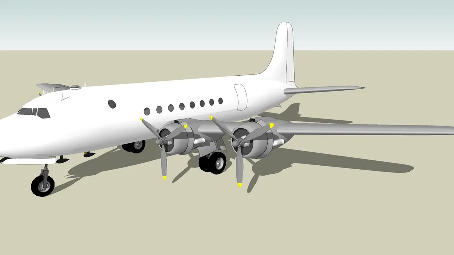 Douglas DC-4-1009 BLANK] | 3D Warehouse