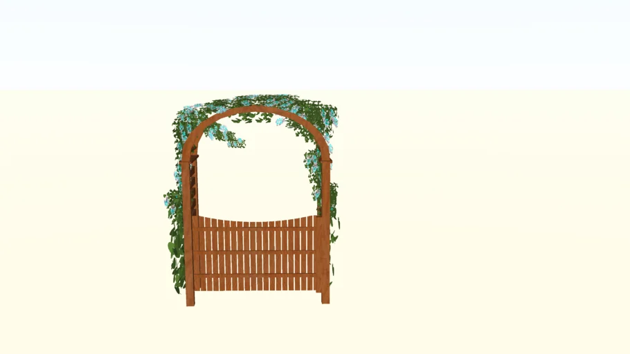 Arch gate with vines | 3D Warehouse