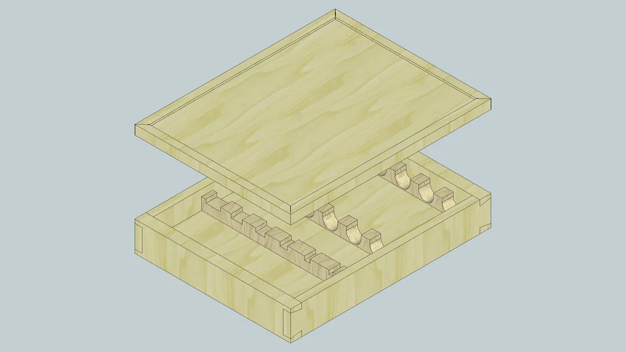 Narex classic bevel edge chisels box | 3D Warehouse