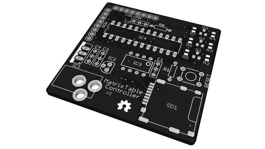 MatrixTable Controller V2 Board | 3D Warehouse