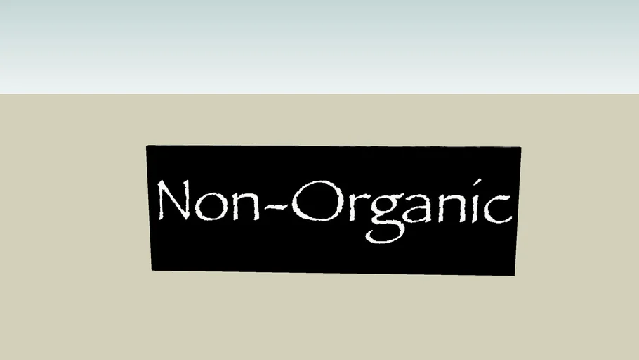 Non-Organic | 3D Warehouse