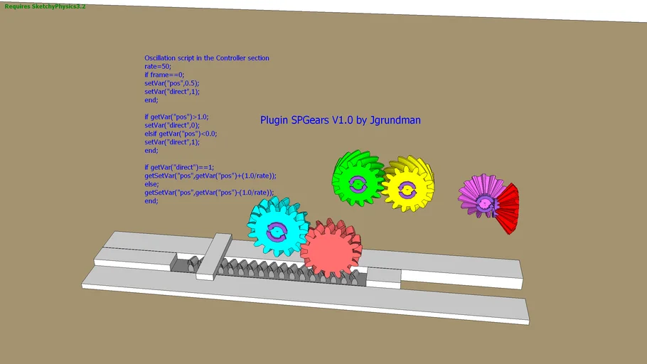 Bevel Gear with Scripting | 3D Warehouse