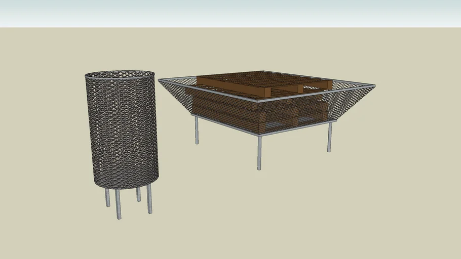 Class A burn cribs (Fire prop) | 3D Warehouse
