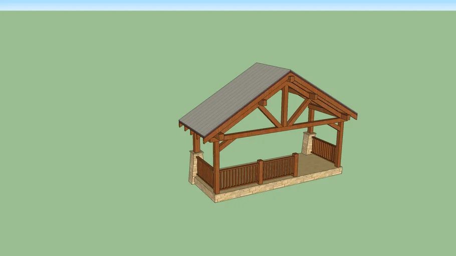 Rustic Front Porch | 3D Warehouse