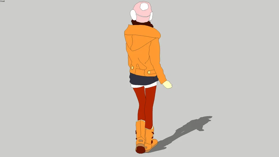 Back girls | 3D Warehouse