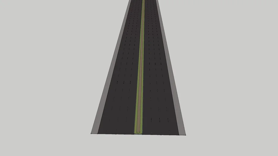 4 Lane Motorway Road | 3D Warehouse