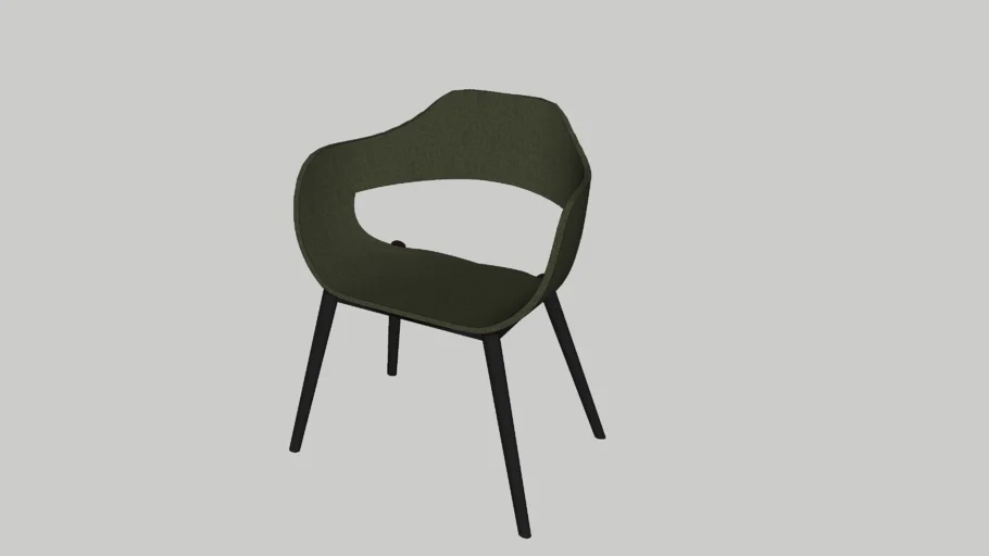 Luxury bucket chair - green | 3D Warehouse