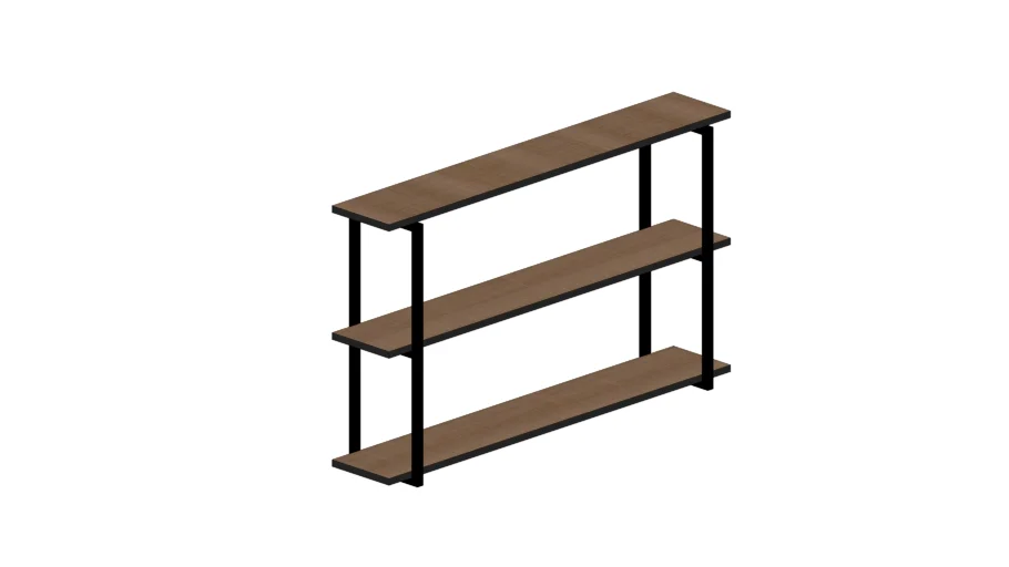 PRATELEIRA DESIGN INDUSTRIAL 120X20 | 3D Warehouse