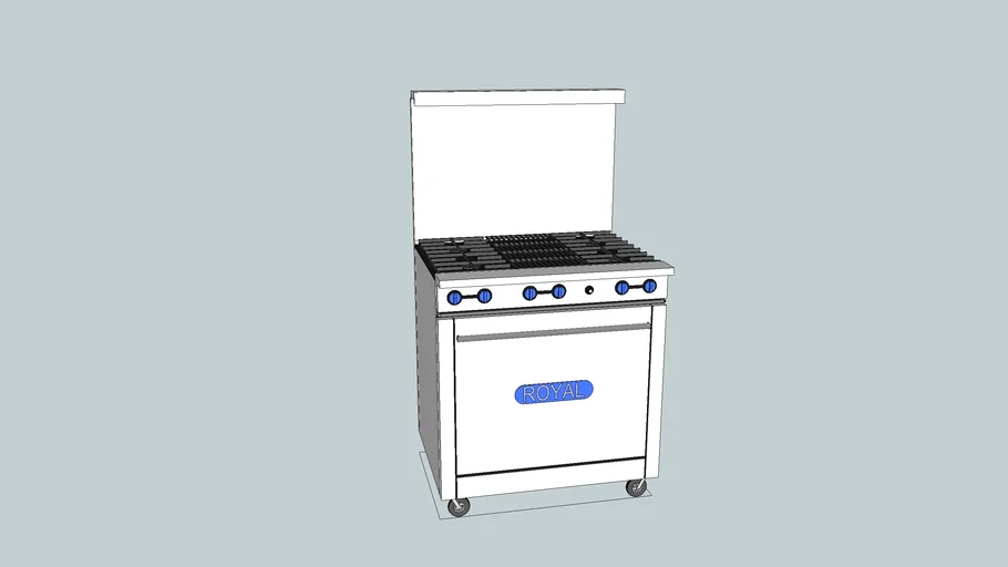 Royal Gas range | 3D Warehouse