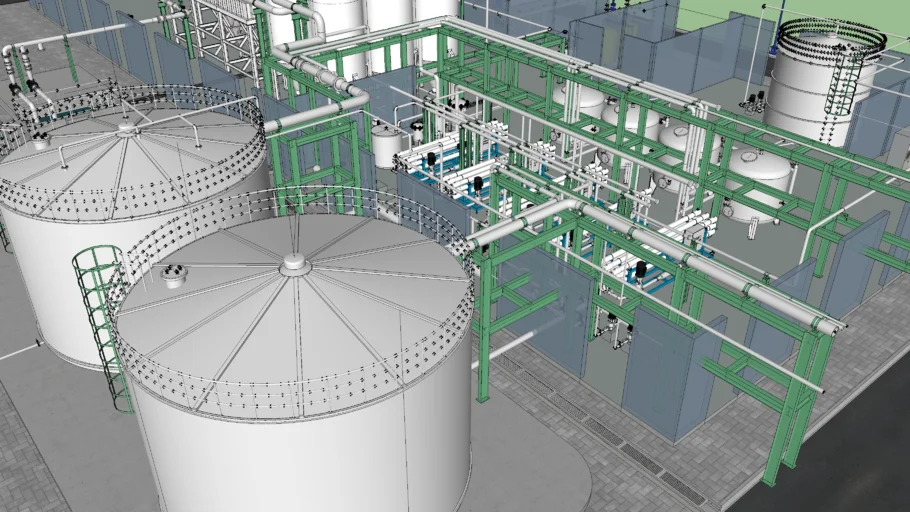 Water Treatment Plant | 3D Warehouse