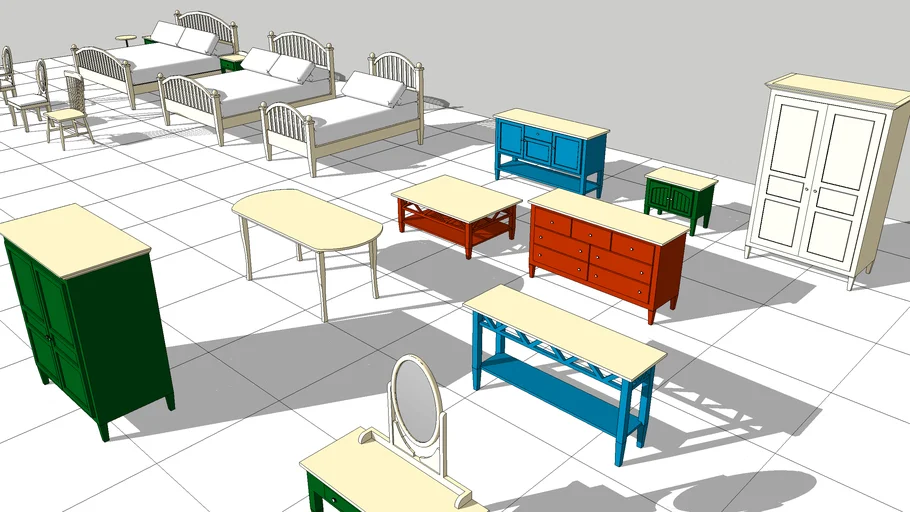 Ethan Allen_country colors collection | 3D Warehouse