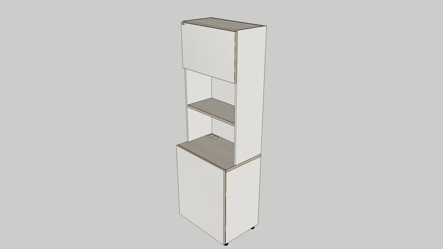 DESKER_DSCC465SS_OSWW(WOOD BOOKSHELF) | 3D Warehouse