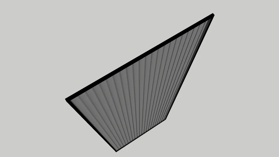fluted shower screen | 3D Warehouse