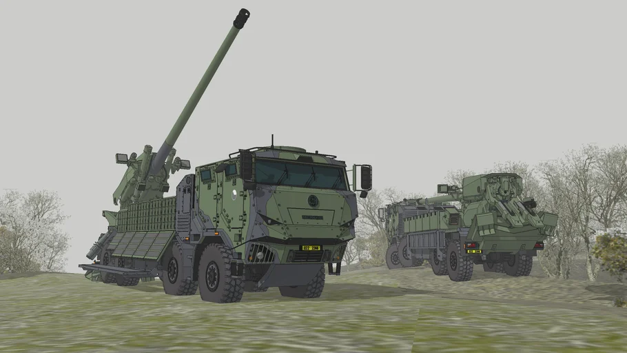 Howitzer Tatra 8x8 Caesar | 3D Warehouse