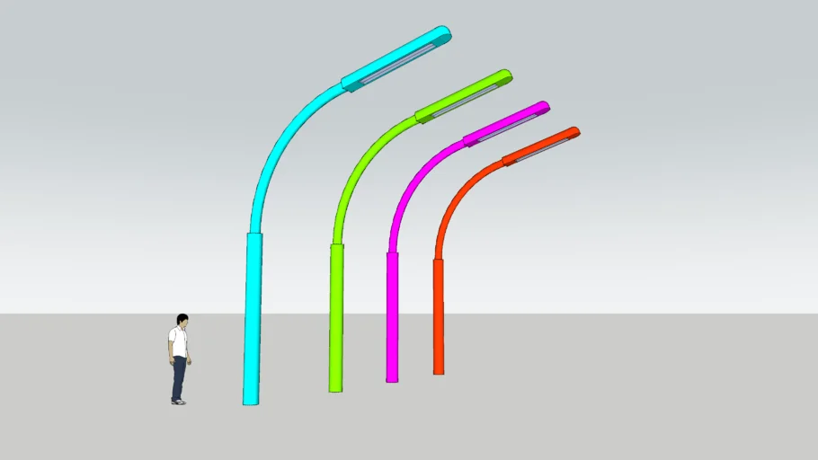 Straat Lampen Kleuren Set 1/Street Lamp Color Set 1 | 3D Warehouse