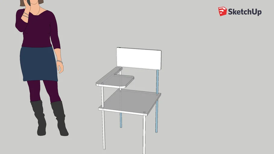 Student desk | 3D Warehouse
