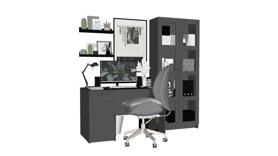 Office Workplace 3DSKY Pro Model | 3D Warehouse