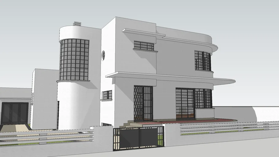 Streamline Moderne House | 3D Warehouse