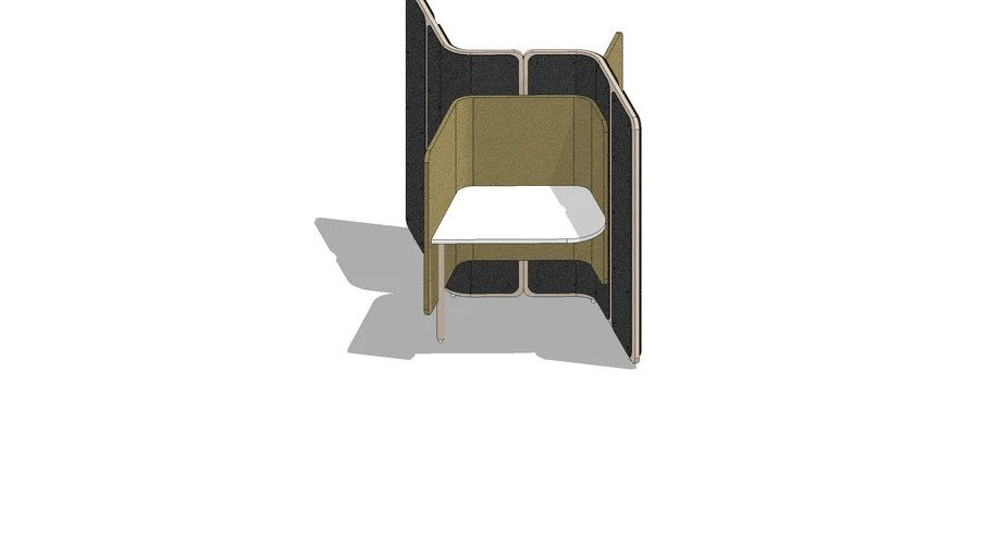 Private Work Booth Two Person : COPPICE-LIBRARY-02 : Orangebox | 3D ...