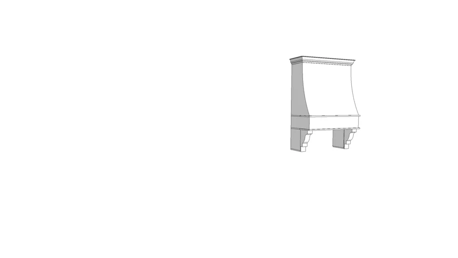 sloping corbel hood for light rail | 3D Warehouse