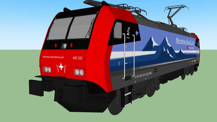 Bombardier Traxx RE 482 SBB Cargo | 3D Warehouse