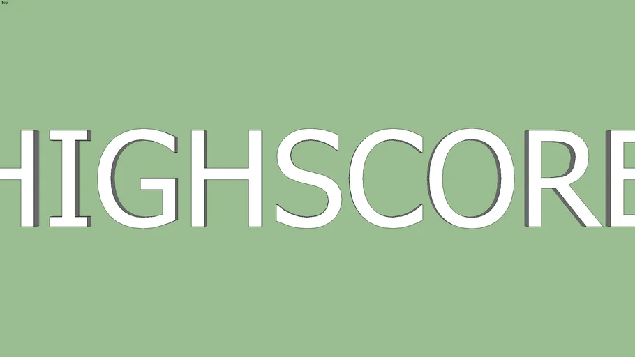 highscore title | 3D Warehouse