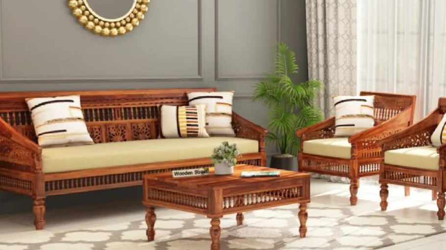 wooden sofa set classic | 3D Warehouse