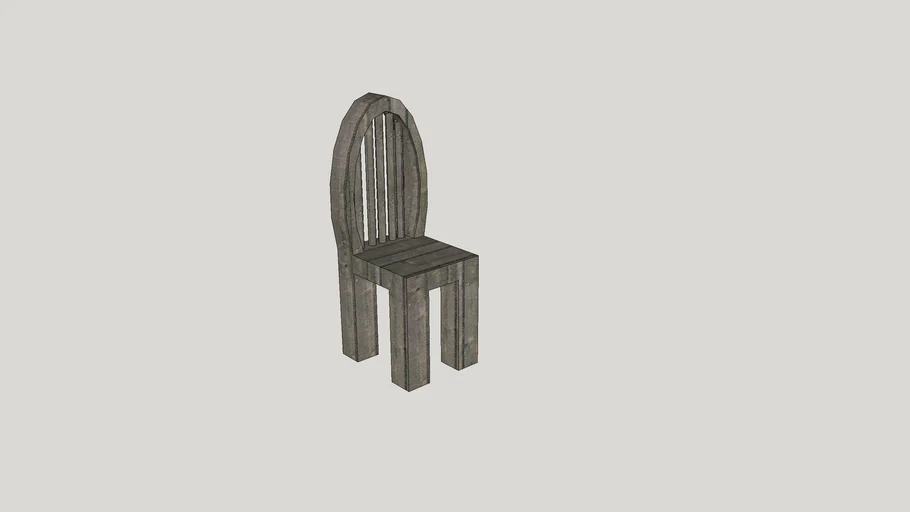 Classic Wooden Chair | 3D Warehouse