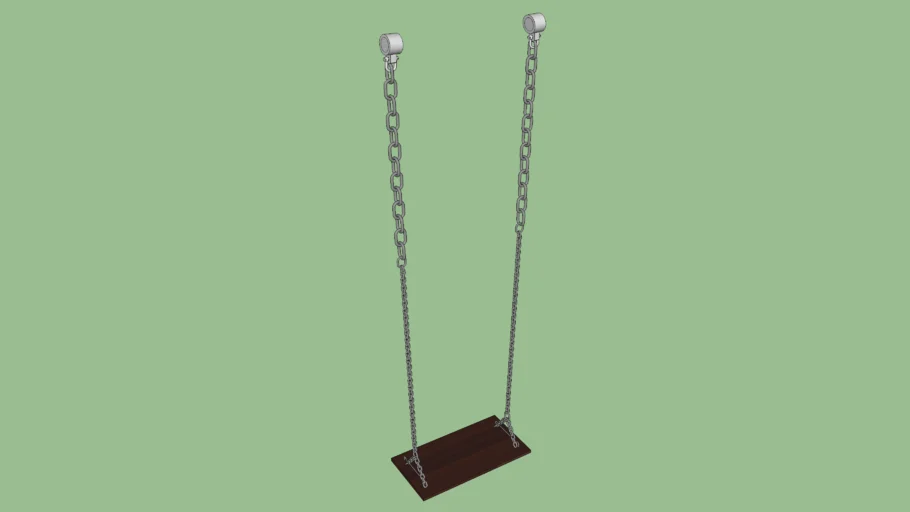 Wooden Swing with chains | 3D Warehouse