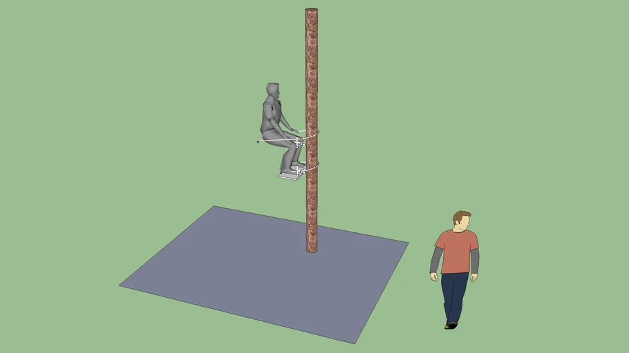 DIY Climbing Tree Stand | 3D Warehouse
