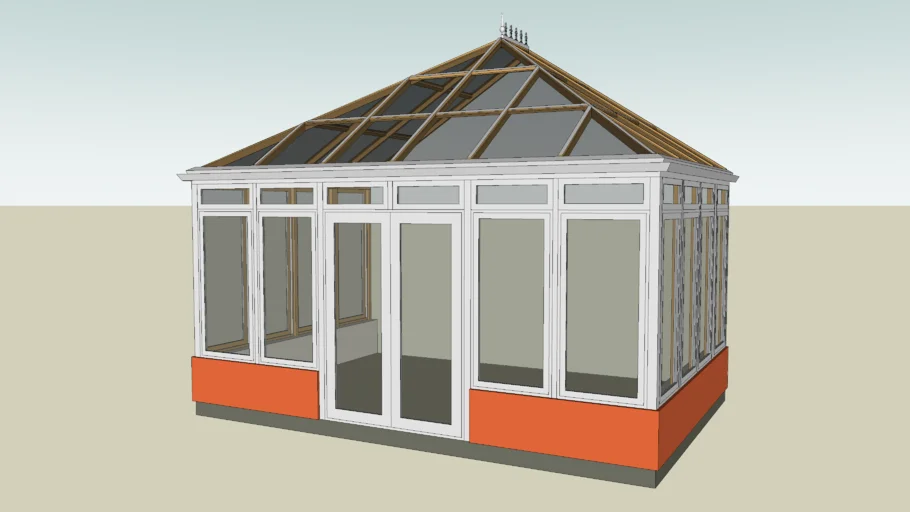 System 8 Sun & Stars Georgian Conservatory 16x10 | 3D Warehouse