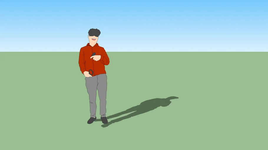 Happy VRBoy Man facing 2D | 3D Warehouse