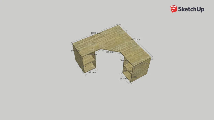 corner table | 3D Warehouse