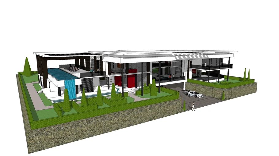 Modern house | 3D Warehouse