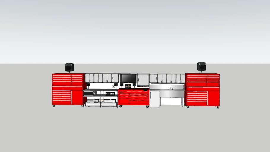 snap-on tool box set up | 3D Warehouse