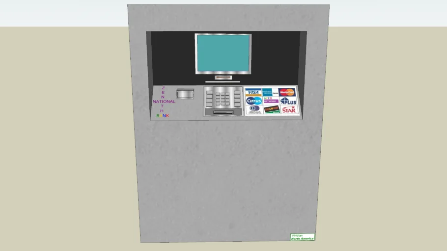 Zenith National Bank ATM Machine | 3D Warehouse