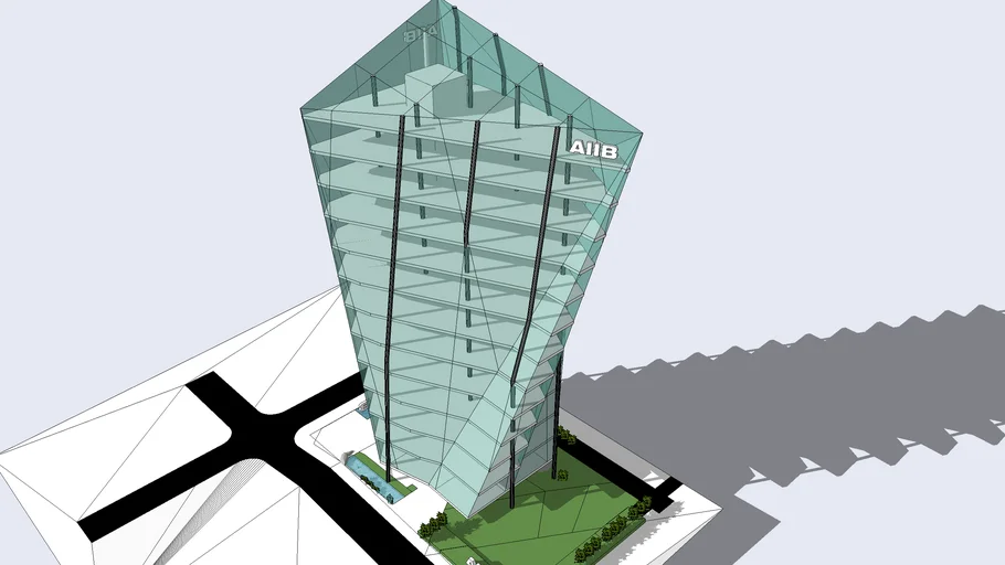 AIIB bank | 3D Warehouse