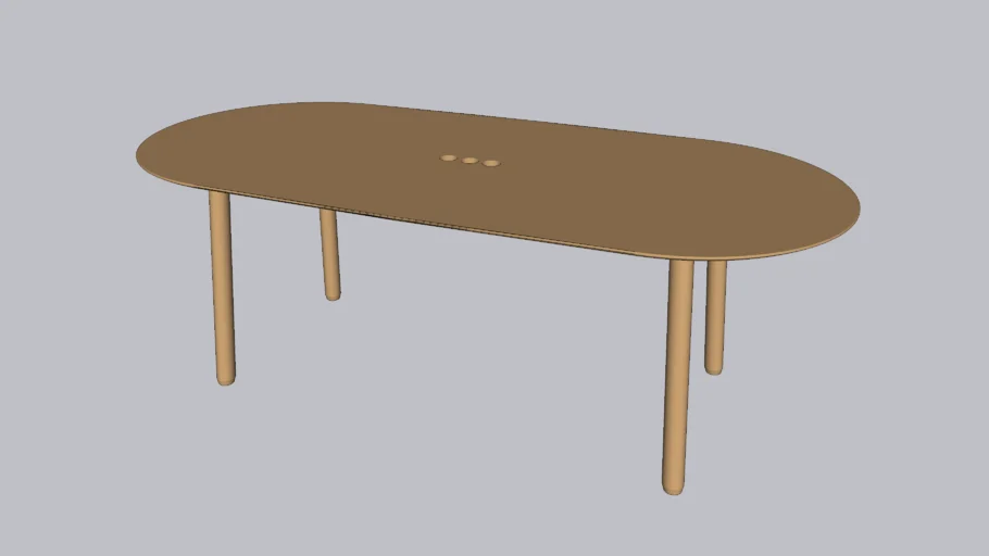 MADS T0512 Oval + Top Access 100x220 | 3D Warehouse