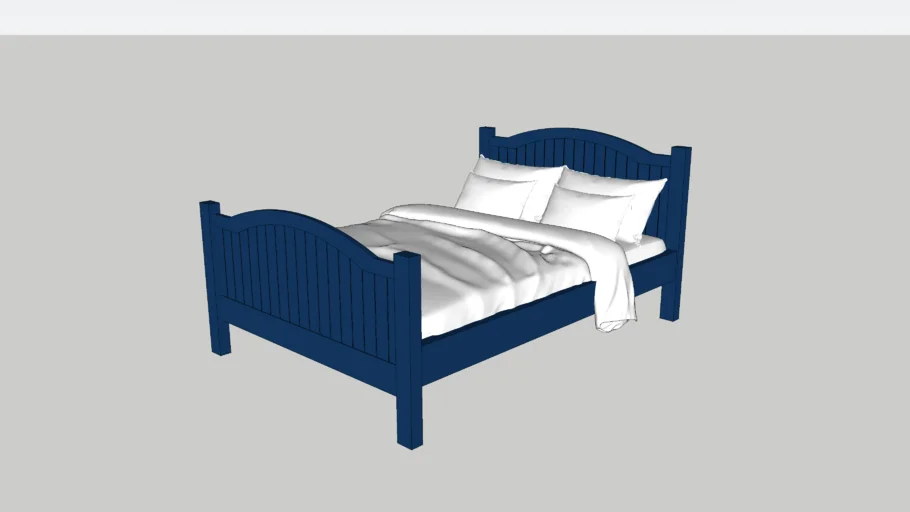 CAMA-CAMERON- MAT-AZUL-MARINO-HAUS-KIDS-1162623342 | 3D Warehouse