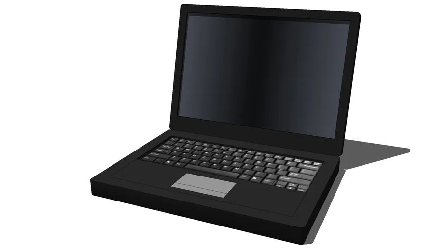 Computer_Laptop_Black | 3D Warehouse