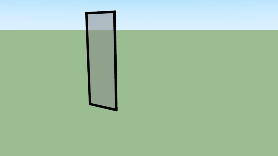 Window black single | 3D Warehouse