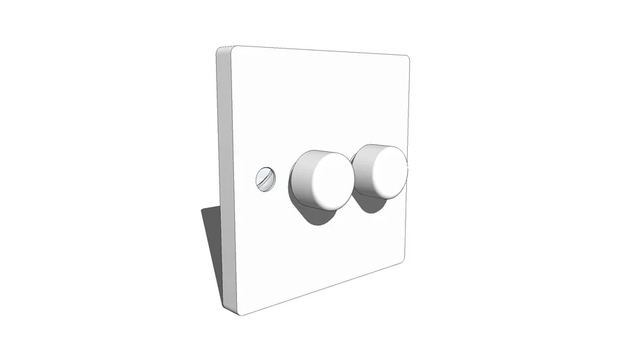 Wall Switch - 1 gang Single Two Way Dimmer Switch | 3D Warehouse