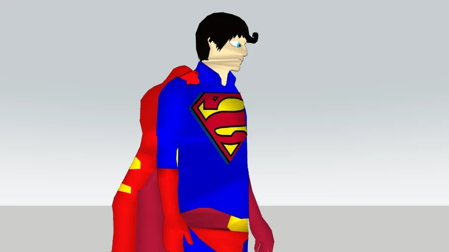 Superman (2D facing) | 3D Warehouse