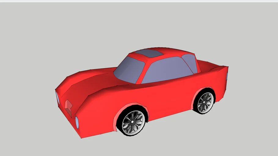 A car made using Fig-x's car tutorial | 3D Warehouse